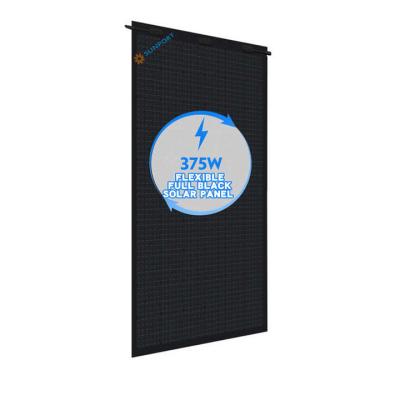 China Sunport Flexible Solar Panel 360W - 380W MWT Solar Panel Full Black for sale