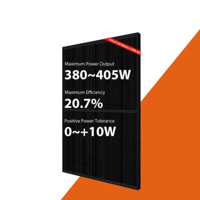 China Canadian Silicon Solar Pv Module 380W 405W Bifacial Mono Perc Double Glass Module for sale