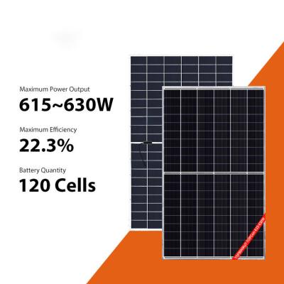 China 625W 630W Solar Photovoltaic Modules 615W 620W All Black High Efficiency Solar Panel for sale
