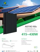 China Astronergy chint N5s New Gen 22.0% Solar Cells 415w 420w 425w 430w Solar Panels Black for sale