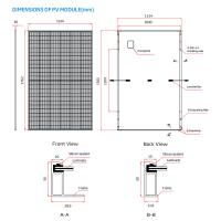 China Trina 425W 430W 435W 440W 445W W450 Solar Panel Half Cut Black Frame Solar Panel Inwarehouse for sale