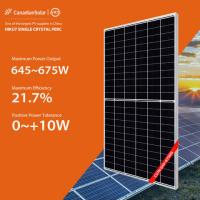 China 645W 650W Monocrystalline Solar Panels Black Frame 655W 660W 665W 670W 675W for sale