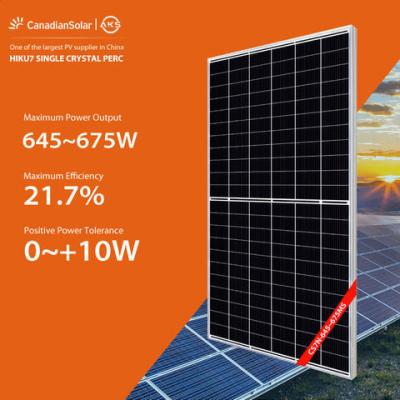 China 645W 650W Monocrystalline Solar Panels Black Frame 655W 660W 665W 670W 675W for sale