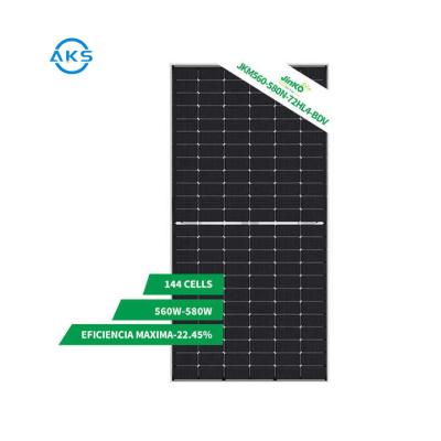 China 540W Double Sided Solar Panels Jinko Full Black Solar Panel 545W 550W 555W 560W Mono Warehouse for sale