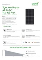 China AKS Jinko Tiger Neo N-type 60HL4-V Solar Panel 460W 465W 470W 475W 480W for sale
