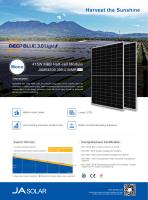 China A Grade 182mm Shingled Ja Solar Panel 108 Cells MBB Modules 390W 395W 400W 405W 410W 415W for sale