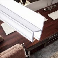 China Hot Sale 2024 PVC Bath Shower Screen with Durable Bottom Seal Strip Modern Curved Rubber Design 2-Year Warranty for Hotels for sale