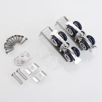 China Modern-Style Stainless Steel Sliding Door Guide Rail for Home Decor Hanging Wheel for Bedroom Balcony Window Pulley Track for sale