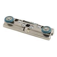 China Modern Style Narrow Frame Ghost Door Pulley Buffer Hanging Wheel Slide Rail Trackless Door Pulley for Hotel & Barn Warehouse for sale
