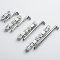 China Modern Stainless Steel Silent Bearing Track Wheel Indoor Sliding Foldable Door Accessories Hotel Window Hanging Pulley Nylon for sale