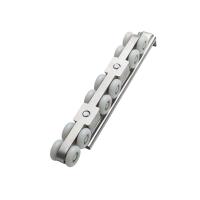China Modern Stainless Steel Silent Bearing Track Wheel Indoor Sliding Foldable Door Accessories Hotel Window Hanging Pulley Nylon for sale