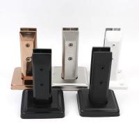 China 201 Stainless Steel Mounted Tempered Glass Clip Satin Handrail for Bathrooms Swimming Pools Hotels Punch-Free Base Staircases for sale