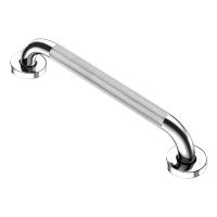 China 304 Stainless Steel Non-Slip Knurled Grab Bar Straight Wall-Mounted Bathroom Safety Handrail Brush Finish Hospital Elderly Care for sale