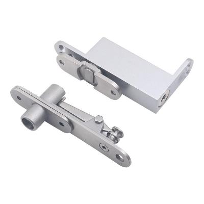China 360 Degree Automatic Rebound Stainless Steel Wooden Door Hinges 90 Degree Opening Eccentric Positioning Damping Rotating Hinge for sale