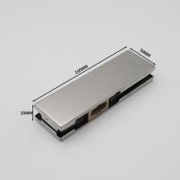 China Modern Stainless Steel Frameless Floor Spring Door Clip for Glass Doors Easy Operation for Hotels and Houses for sale