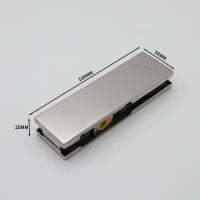 China Modern Stainless Steel Frameless Floor Spring Door Clip for Glass Doors Easy Operation for Hotels and Houses for sale