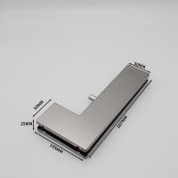 China Modern Stainless Steel Frameless Floor Spring Door Clip for Glass Doors Easy Operation for Hotels and Houses for sale