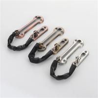 China Modern Black Anti-Theft Chain Lock for Hotels Stainless Steel Anti-Lock Door Bolt Security Furniture Hardware for Living Room for sale