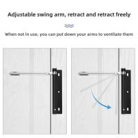 China Modern Hotels Stainless Steel Mute Spring Adjustable Rebound Light Wood Doors Closer Concealed Automatic Door Closer Simple for sale