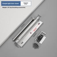 China Modern Hotels Stainless Steel Mute Spring Adjustable Rebound Light Wood Doors Closer Concealed Automatic Door Closer Simple for sale
