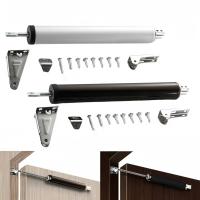China Modern Design Automatic Rebounder Wooden Door Closer Pneumatic Gas Cylinder Fire Resistance Iron 15-55kg Capacity 180 1 Doors for sale