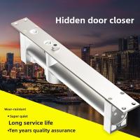 China XF Aluminium Alloy Modern Concealed Door Closer Automatic Closing Device Invisible Hydraulic Buffer Hotel Wooden Doors Home for sale