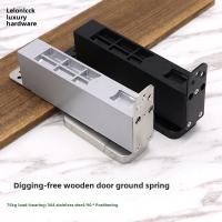 China Aluminum Alloy Wooden Door Floor Spring Speed-Adjustable Buffer Two-Way with Modern Groove-Free Design for Hotel Use for sale