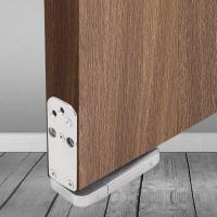 China Aluminum Alloy Wooden Door Floor Spring Speed-Adjustable Buffer Two-Way with Modern Groove-Free Design for Hotel Use for sale