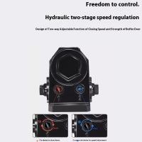 China Modern Automatic Iron Fire Door Hotels Black Outdoor Household Silent Anti-Freeze Aluminium Steel Hydraulic Door Closer for sale