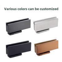 China Customizable Color 90 Degree Stainless Steel Door Closer Office Hotel Shower Room Bathroom Glass Door Hinge for sale