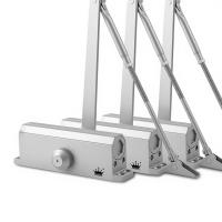 China Heavy Duty 45-65 Kg Aluminum Overhead Hydraulic Door Closer Modern Design with Hold Open Closing Door Opener for sale