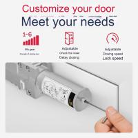 China Heavy Duty 150kg Modern Design Hydraulic Door Closer for Hotels Fire Escape Door Aluminum Alloy Steel Material Iron Buffer for sale