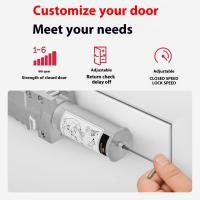 China Modern 150KG Heavy Escape Door Closer for Hotels Fire & Hydraulic Steel Construction Aluminium Buffer Positioned Door Closer for sale