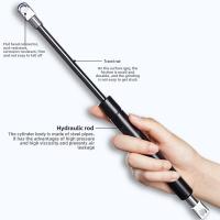 China Modern Design Stainless Steel Hydraulic Pneumatic Rod Any-Stop Gas Support Cabinet Door Hanging Tatami Flip Hardware Living Room for sale