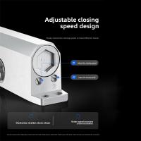 China Hydraulic Buffer Aluminum Alloy Automatic Door Closer Dual Speed Xiongfeng XF-25030 2-Year Warranty 180 Opening Angle for sale