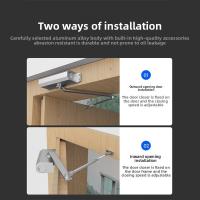 China Hydraulic Buffer Aluminum Alloy Automatic Door Closer Dual Speed Xiongfeng XF-25030 2-Year Warranty 180 Opening Angle for sale