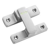 China Modern Design Hotel Bathroom Sliding Door Accessories Luminous Thickened Stainless Steel Solid Closed Anti-Theft Lock for sale