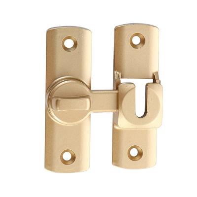 China Modern Hotel Bathroom No-Drill Window Solid Aluminum Alloy Door Window Accessories Easy Closure Anti-Theft Lock 1-Year Warranty for sale
