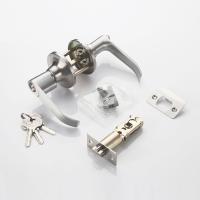 China Modern Design Three-Pole Ball Handle Lock Aluminum Alloy Glass Door for Bathrooms Kitchen Workshop Three-Pillar Plastic Steel for sale