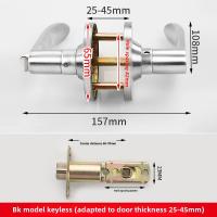 China Modern Design Three-Pole Ball Handle Lock Aluminum Alloy Glass Door for Bathrooms Kitchen Workshop Three-Pillar Plastic Steel for sale