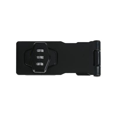 China Modern Furniture Lock No-Drill Combination Lock Plate File Cabinet Anti-Theft Double-Sided Sliding Door Zinc 180 Rotation for sale