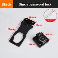 China Modern Furniture Lock No-Drill Combination Lock Plate File Cabinet Anti-Theft Double-Sided Sliding Door Zinc 180 Rotation for sale