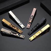 China Modern Stainless Steel Concealed Door Bolt Wooden Doors Anti-theft Fireproof Extended Invisible Push-type Black Latch Hotel Pryx for sale