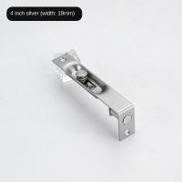 China Modern Stainless Steel Concealed Door Bolt Wooden Doors Anti-theft Fireproof Extended Invisible Push-type Black Latch Hotel Pryx for sale