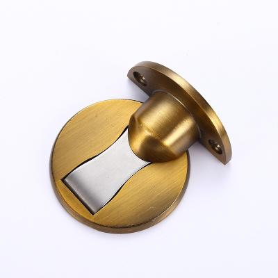 China Professional Modern Door Bottom Stopper Easy Installation Punch-Free Magnet Strong Magnetic Force Steel Brass & Zinc for sale