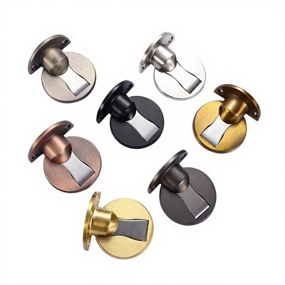 China Powerful Modern Steel Circular Anti-Collision Door Stopper Floor Magnet for Safety Door Stops with Circular Design for sale