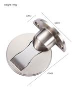 China Powerful Modern Steel Circular Anti-Collision Door Stopper Floor Magnet for Safety Door Stops with Circular Design for sale