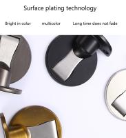 China High Standard Steel Magnetic Safety Door Stopper Wall-Mounted Door Stop for Hotel Use for sale