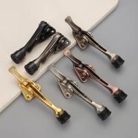 China Modern Design Durable Anti-Collision Automatic Foot Door Stopper Zinc Alloy Horseshoe Top Locator Windproof Touch Door Hotel Use for sale