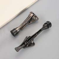 China Modern Design Durable Anti-Collision Automatic Foot Door Stopper Zinc Alloy Horseshoe Top Locator Windproof Touch Door Hotel Use for sale